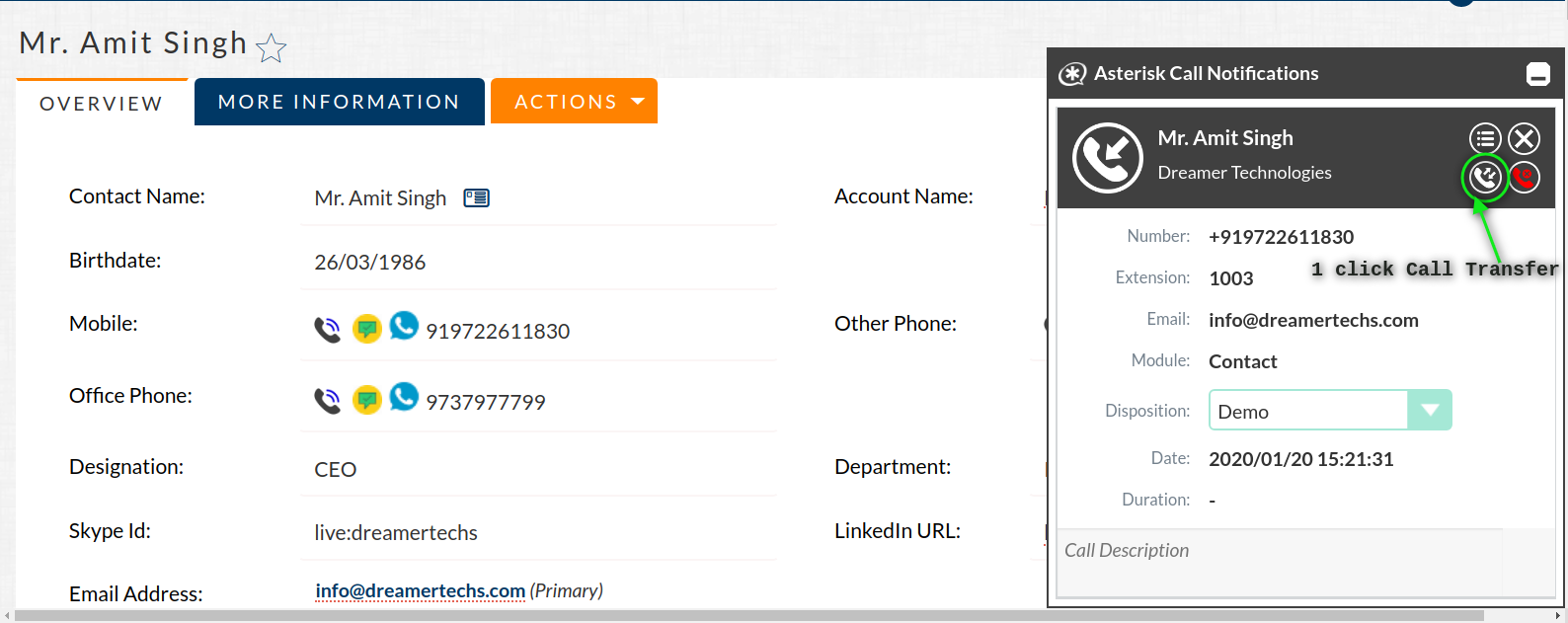 User Guide Asterisk Integration With Suitecrm